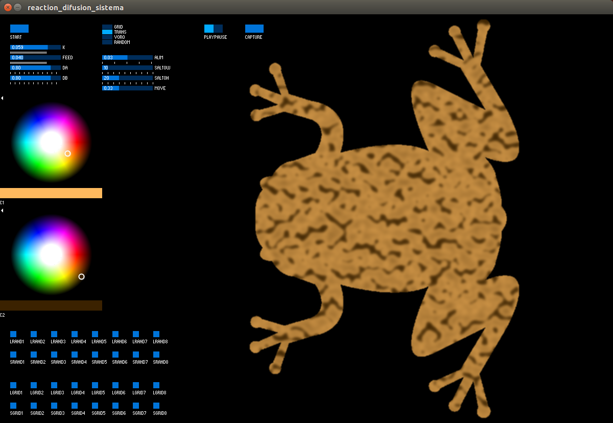 Froggy camouflage handheld fans – The Digital Naturalism Conference